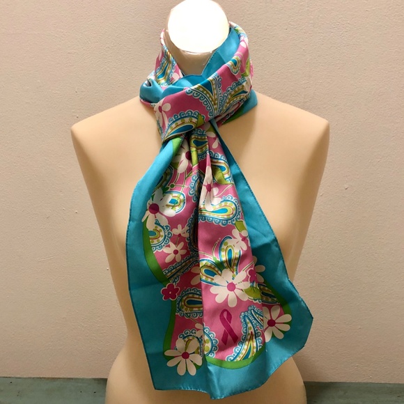 Lilly Pulitzer | Accessories | Lilly Pulitzer For Ford Floral Mod Silk ...
